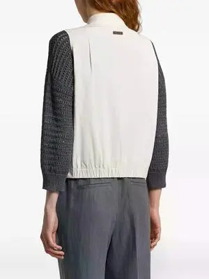 Peserico Elasticated-hem Gilet - Neutrals