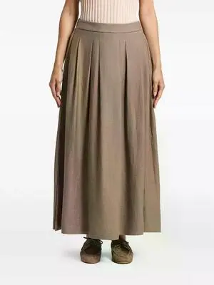 Peserico Pleated Maxi Skirt