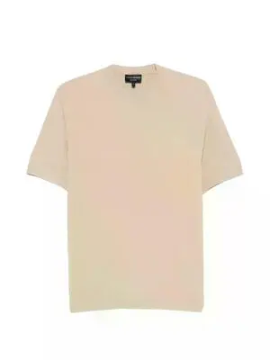Emporio Armani Chevron-stitch Sweater - Neutrals