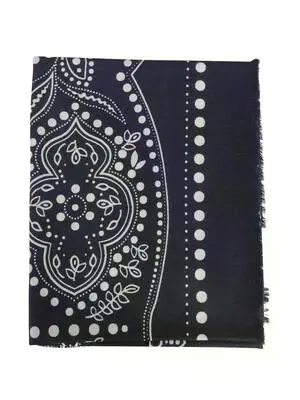 Max Mara Educated Fringed Patterned Scarf