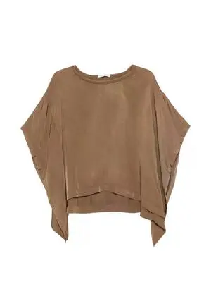 High Majestic Short Sleeve Top - Brown
