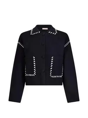 Liu Jo Contrast-trim Jacket - Blue
