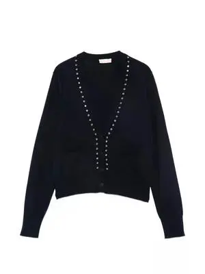 Liu Jo Crystal-embellished Cardigan - Blue