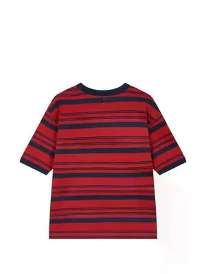 STUDIO TOMBOY Striped Short-sleeve T-shirt - Red