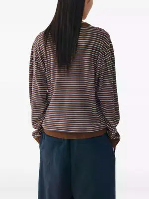 STUDIO TOMBOY Striped Round Neck Sweater