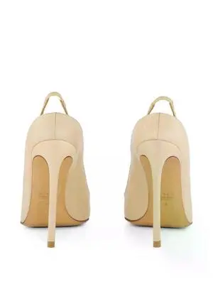 FRANCESCO RUSSO Pointed Toe Slingback Pumps