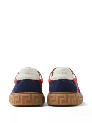 Versace Greca Suede & Nylon Sneakers