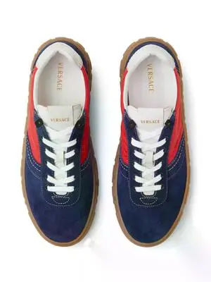 Versace Greca Suede & Nylon Sneakers