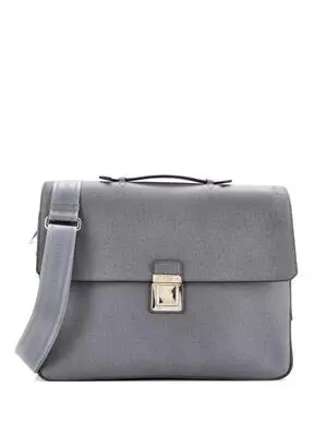 LOUIS VUITTON Vassili Handbag Taiga Leather Pm