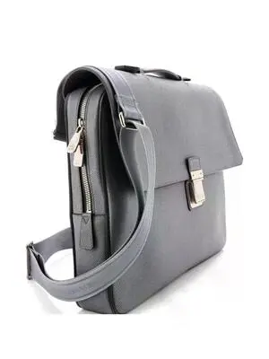 LOUIS VUITTON Vassili Handbag Taiga Leather Pm