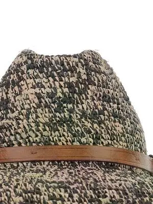 IBELIV Leather Belted Hat