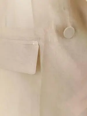 Max Mara Double-breasted Sheer-panel Blazer