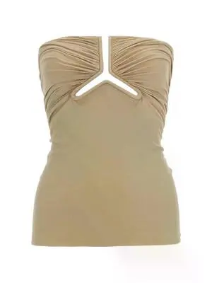 Rick Owens Cut-out Ruched Top