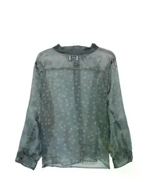 HAIKURE Maya Buttoned Silk Shirt - Blue