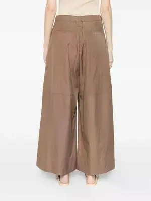 Max Mara Drawstring Palazzo Pants - Brown