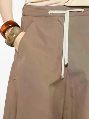 Max Mara Drawstring Palazzo Pants - Brown