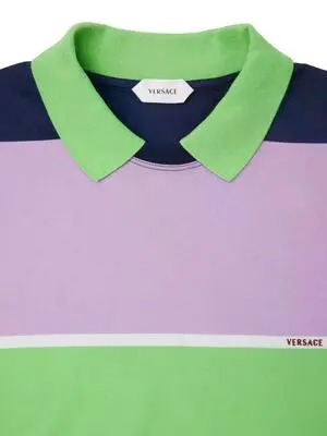 Versace Striped Cotton-jersey Mini Dress