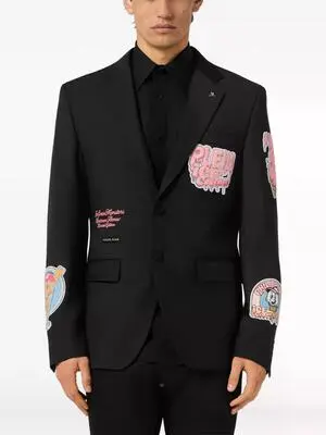 Philipp Plein Patches Gigolo Fit Blazer