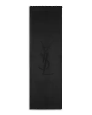 Saint Laurent Cassandre Scarf - Black