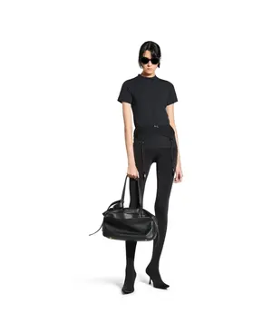 Balenciaga Carrie Bowling Bag Medium - Black