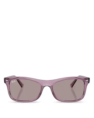 Ray-ban Square Sunglasses, 54mm - Transparent Violet