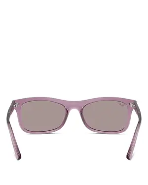 Ray-ban Square Sunglasses, 54mm - Transparent Violet