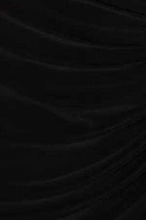 Norma Kamali Draped Stretch-jersey Midi Dress - Black
