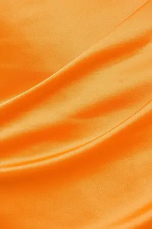 THE SEI Silk-satin Mini Skirt - Orange