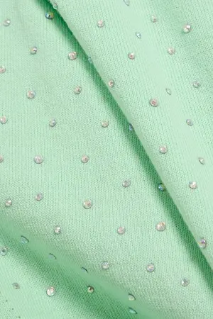 THE SEI Draped Crystal-embellished Top - Mint