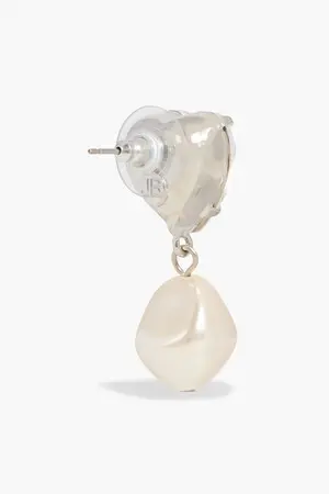 JENNIFER BEHR Crystal And Faux Pearl Earrings