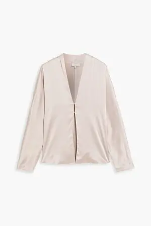 THE SEI Silk-satin Shirt