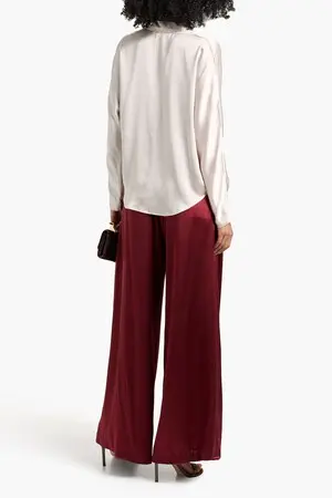 THE SEI Silk-satin Shirt