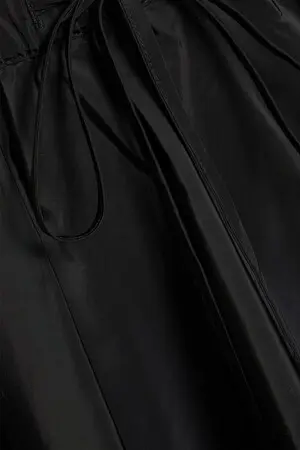 Cult Gaia Rosalee Taffeta Midi Skirt - Black
