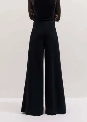 ME+EM Textured Wide-leg Palazzo Pant