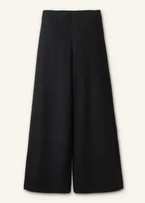 ME+EM Textured Wide-leg Palazzo Pant