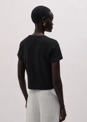 ME+EM Textured Crew Neck Baby Tee