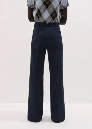ME+EM Tailored Leg Elongator Trousers - Navy
