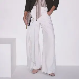 ME+EM Striped Tie Blouse - Pink Multi