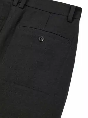 STUDIO TOMBOY Pintuck Tailored Trousers - Black
