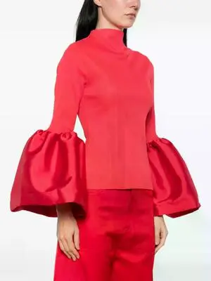 MARQUES' ALMEIDA Ribbed Knit Top With Flared Cuffs