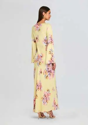 Hemant & Nandita Kysha Long Bias Dress