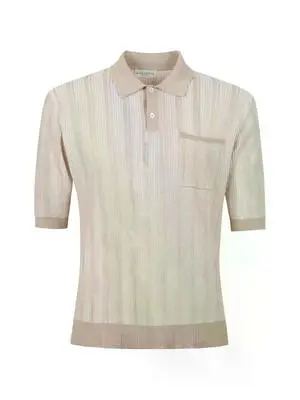 BALLANTYNE Pocket Ribbed Polo Shirt
