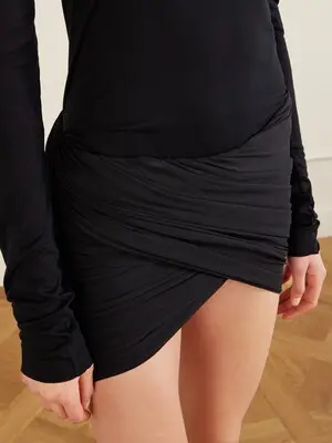 Rick Owens Luna Stretch-jersey Mini Skirt