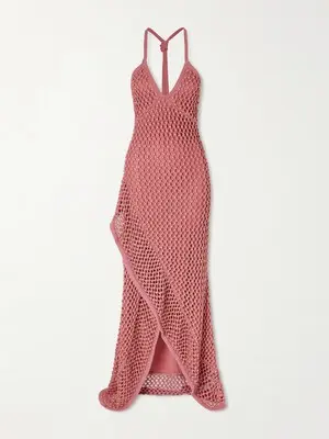 DIOTIMA Riki Embellished Cotton-blend Dress - Pink