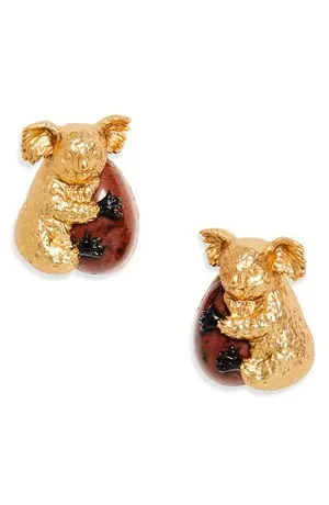 Zimmermann Mira Single Chain Koala Ear Cuff - Gold/multi