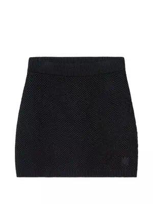 Amiri Floral Crochet Mini Skirt