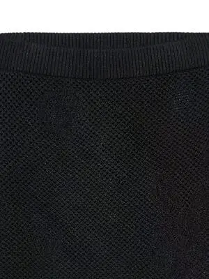 Amiri Floral Crochet Mini Skirt