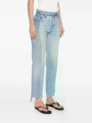 Vetements Paneled Raw-edge Jeans