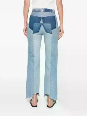 Vetements Paneled Raw-edge Jeans