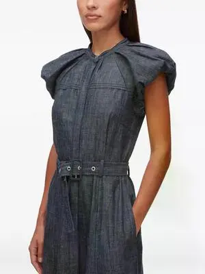 3.1 Phillip Lim Puff-sleeve Belted Midi Dress